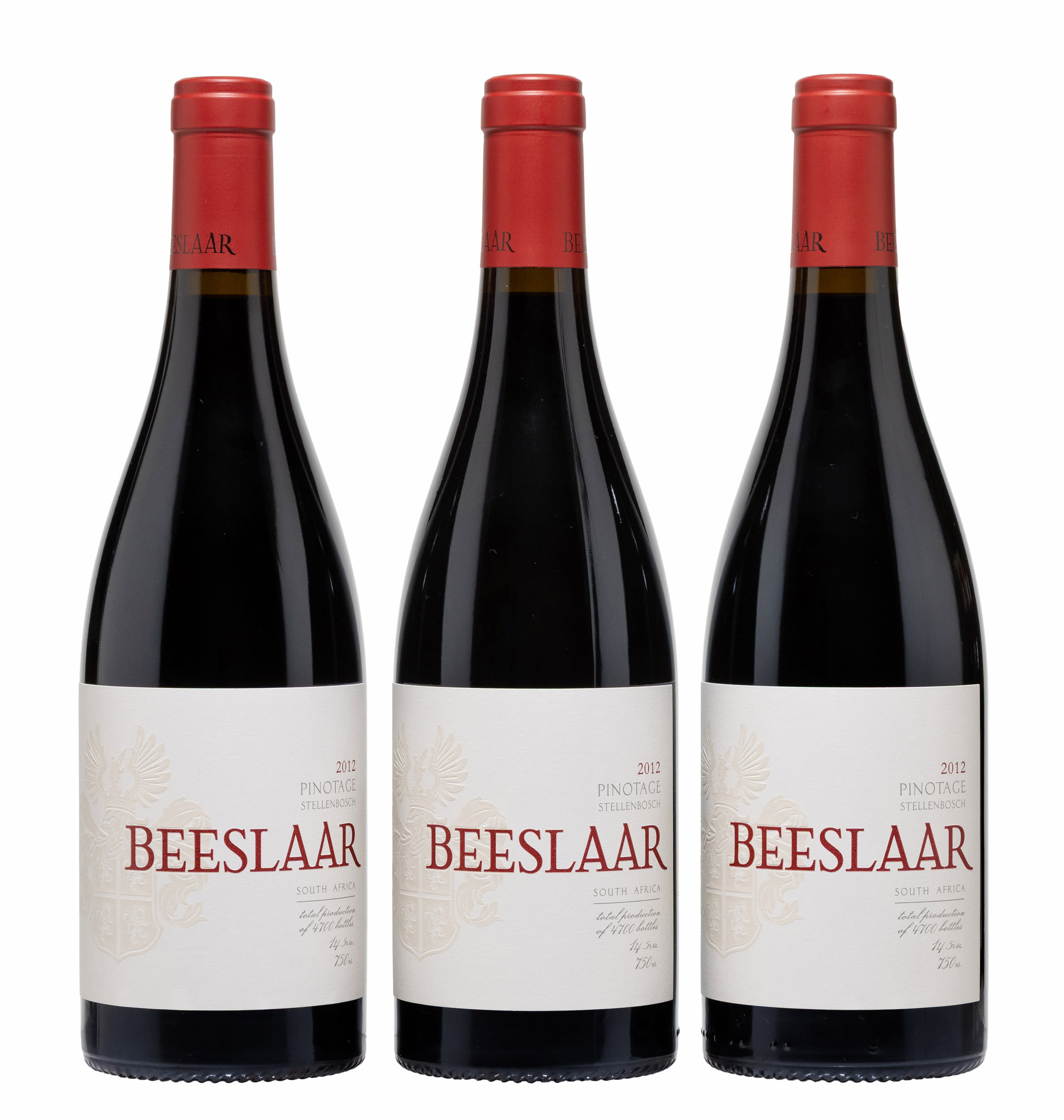 Pinotage 2012 3 (1 x 3) 750ml by Beeslaar | Strauss & Co