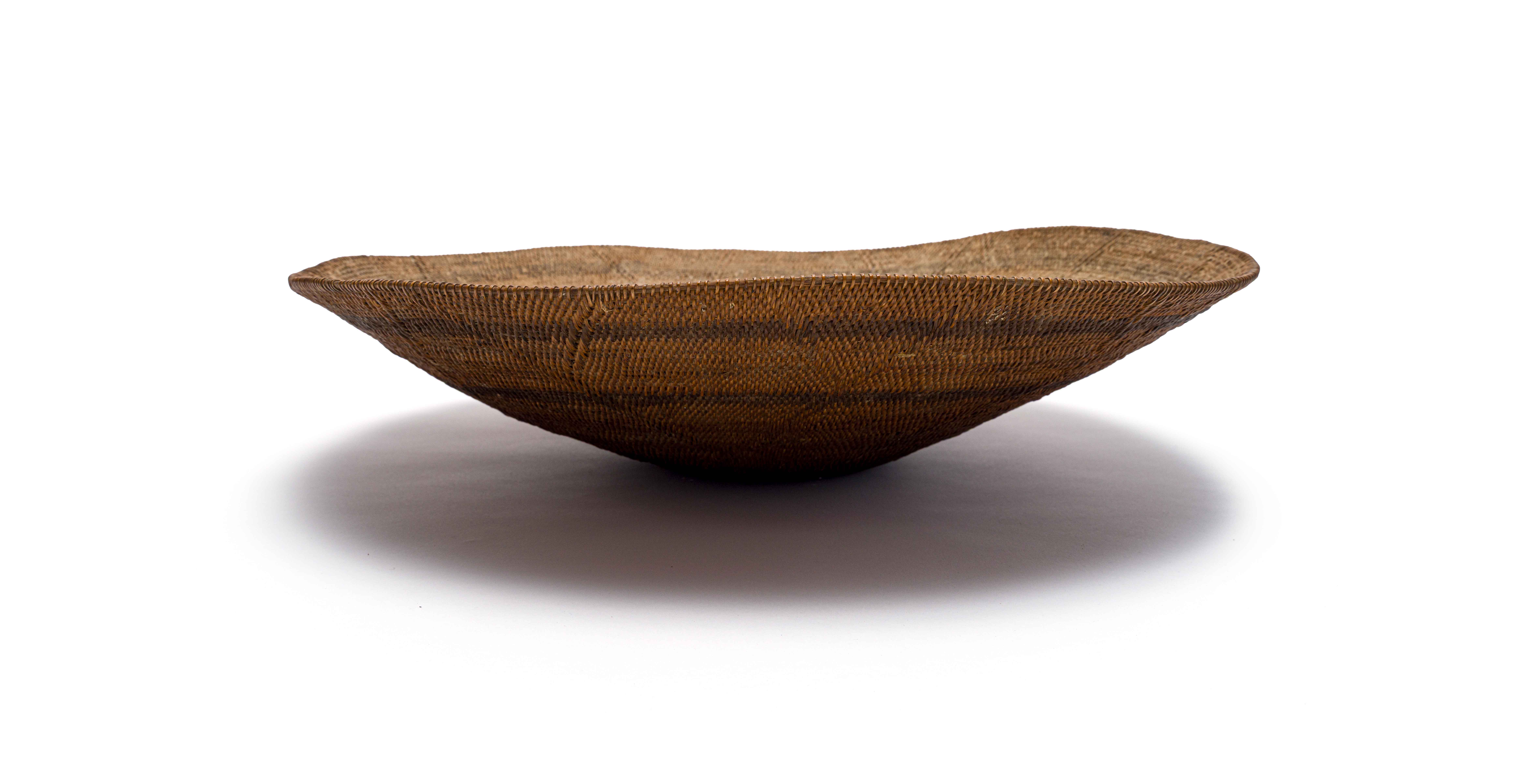 Winnowing and food preparation basket by Unrecorded artist, Lozi ...