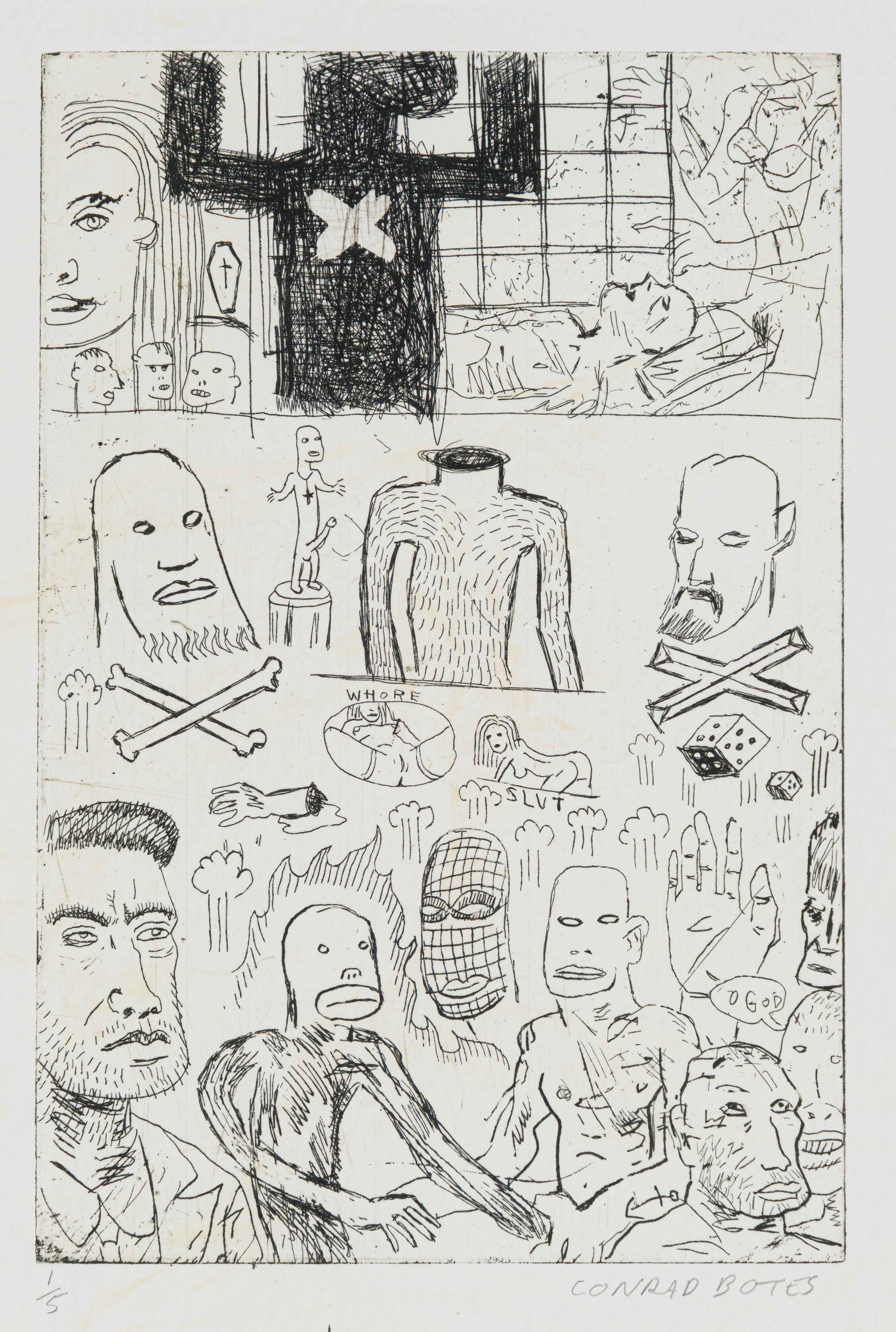 Untitled (Composition with Nude Figures) by Conrad Botes | Strauss & Co