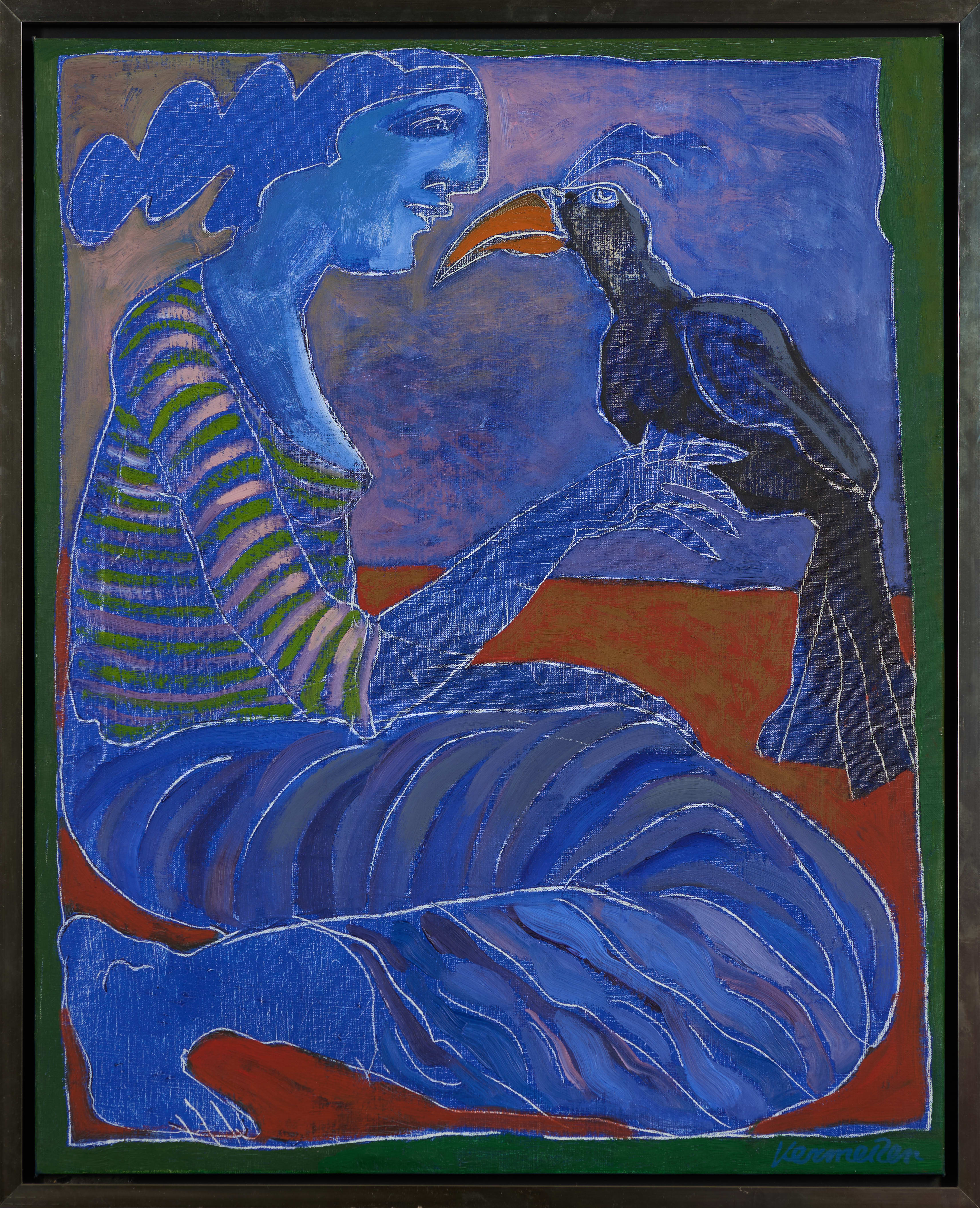 Woman with Bird by Jan Vermeiren | Strauss & Co