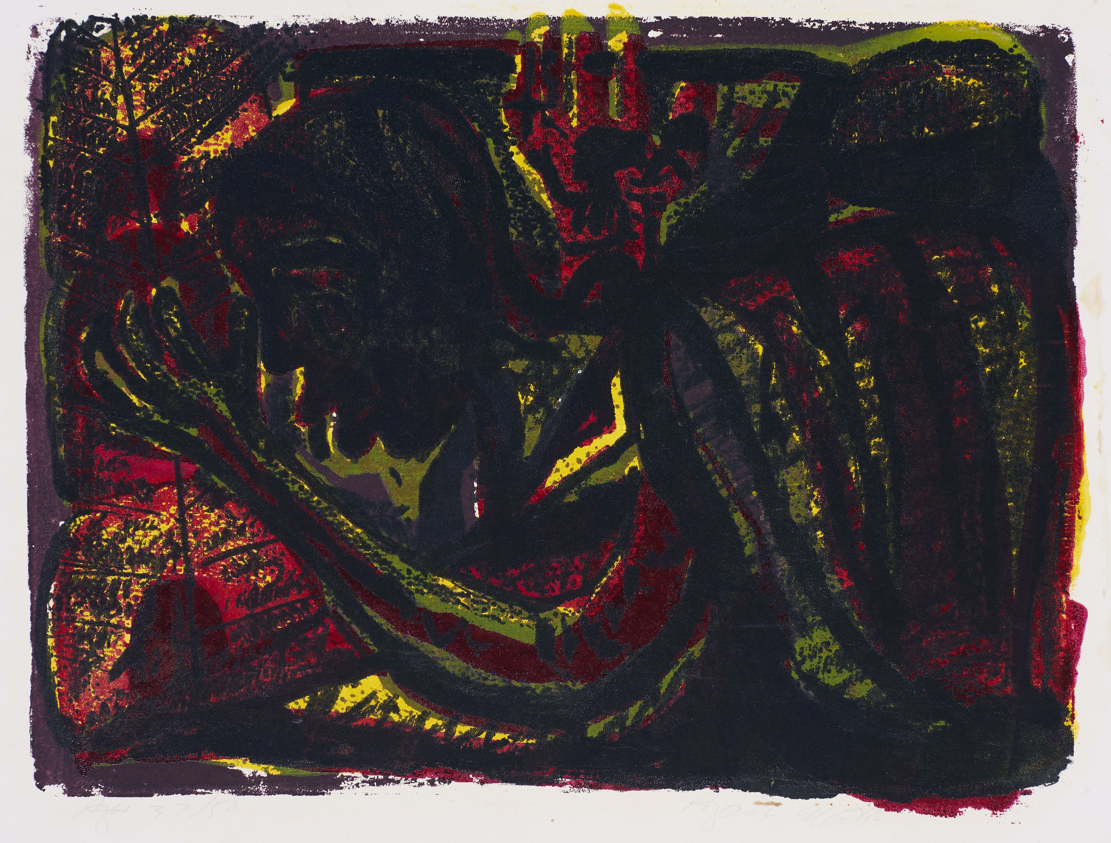 Untitled (Abstracted Praying Figure II) by Azaria Mbatha | Strauss & Co