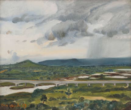 Bridge over the Lualaba River, Congo by Maurice van Essche | Strauss & Co