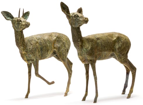Pair of Steenbok, two by Jo Roos | Strauss & Co