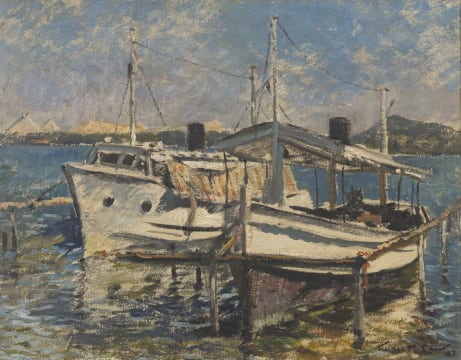 Boats at Anchor by Terence McCaw | Strauss & Co