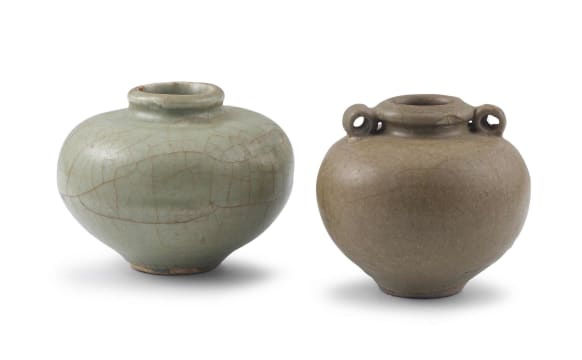 A Chinese Longquan celadon-glazed jarlette, Song/Yuan Dynasty | Strauss ...