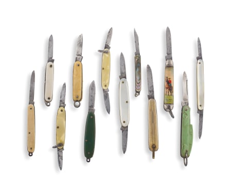 A miscellaneous collection of miniature pen knives, 20th century ...