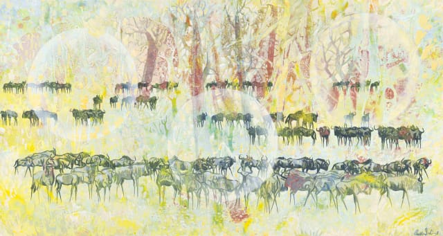Herd of Wildebeest by Gordon Vorster | Strauss & Co