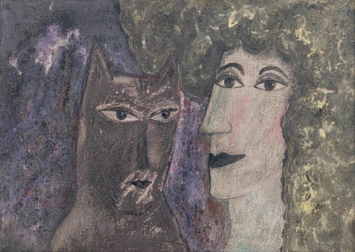 Self Portrait with Cat by Nina Romm | Strauss & Co