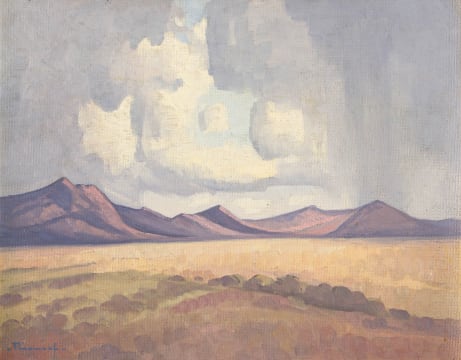 Landscape with Mountains Beyond by Jacob Hendrik Pierneef | Strauss & Co