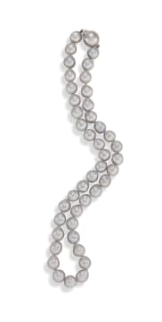 Strand of semi-baroque pearls | Strauss & Co