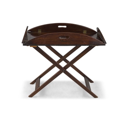 A Victorian mahogany butler's tray-on-stand | Strauss & Co