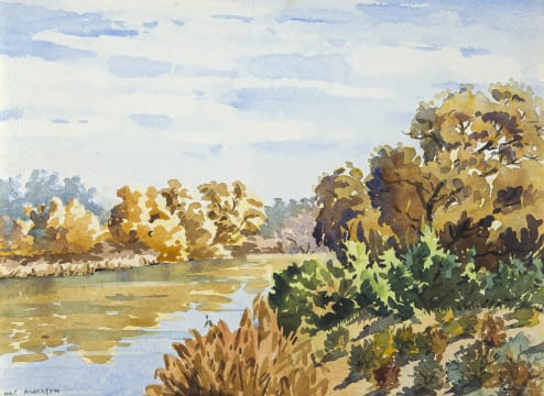 Landscape with River by Nils Andersen | Strauss & Co
