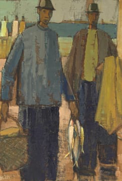 Fishermen by Barbara Grace Burry | Strauss & Co