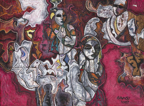 Abstract Figural Composition by Bakri Bilal | Strauss & Co