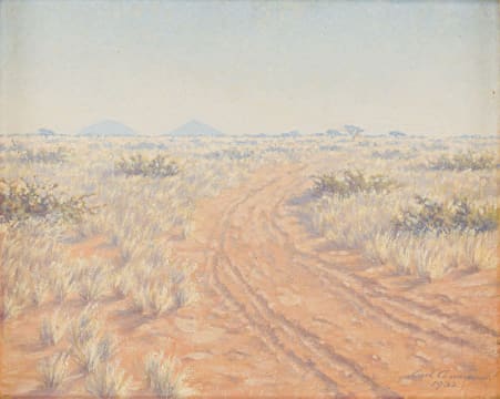 Landscape with Dirt Track, Namibia by Carl Ossmann | Strauss & Co