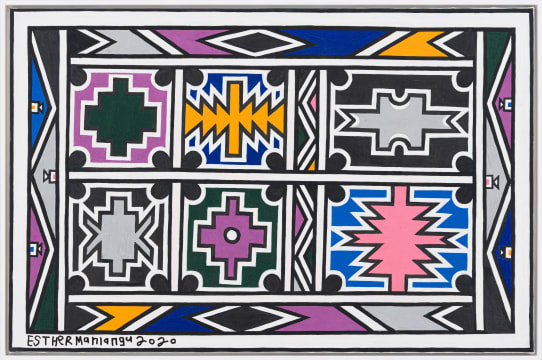 Untitled (Ndebele Patterns) by Esther Mahlangu | Strauss & Co