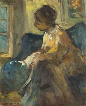 A Woman Sitting by Alexander Rose-Innes | Strauss & Co