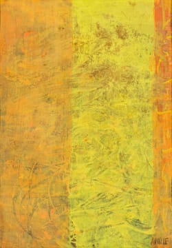 Yellow and Orange Abstract by Bill Ainslie | Strauss & Co