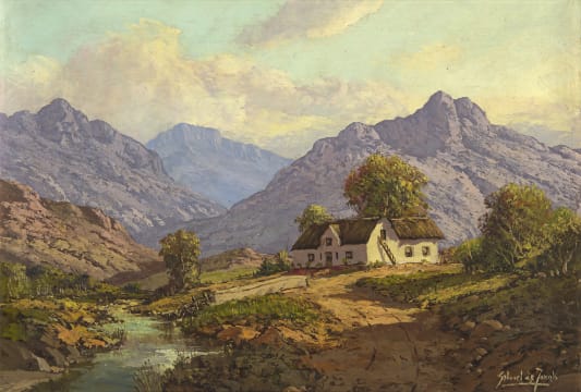 Farm near Worcester, Cape by Gabriel de Jongh | Strauss & Co