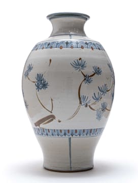 Large Blue and White Vase by David Schlapobersky and Felicity Potter ...