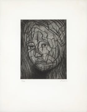 Head of Girl: Section Line (CGM 602) by Henry Moore | Strauss & Co