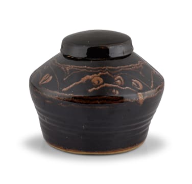 Stoneware Jar and Cover by Hyme Rabinowitz | Strauss & Co