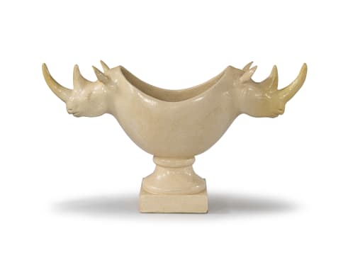 Rhino Head Urn by Fanie Eloff | Strauss & Co