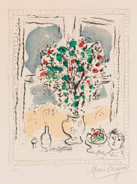 Nature Morte Aax Fleurs (Mourlot 922) by Marc Chagall | Strauss & Co