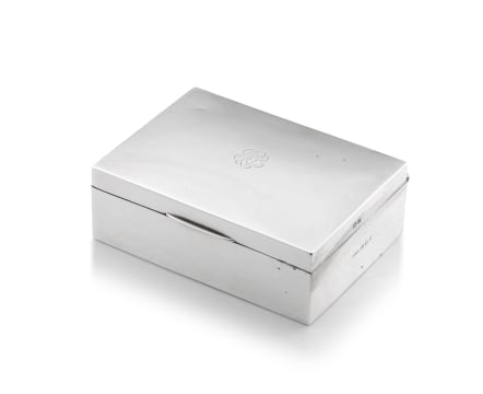 A George V silver box, Angora Silver Plate Co Ltd., Birmingham, 1927 ...