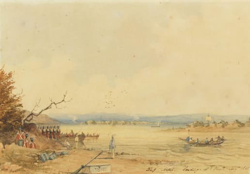 Bluff, Natal Landing of the 45th Regiment by Thomas Bowler | Strauss & Co