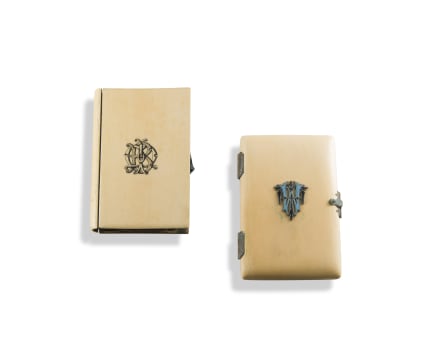 A set of two ivory card cases, late 19th century | Strauss & Co