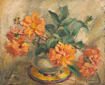 Dahlias in a Vase by Emily Isabel Fern | Strauss & Co