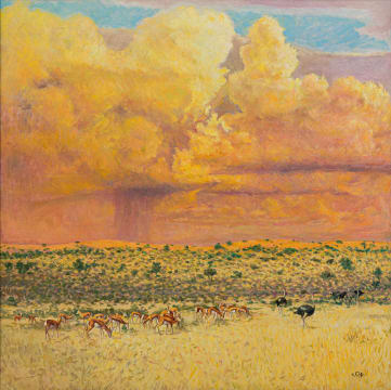 Stapelwolke, Volstruise en Rooibokke by Zakkie Eloff | Strauss & Co