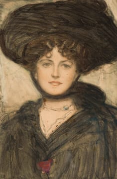 Portrait of Mary Studholme by Harrington Mann | Strauss & Co