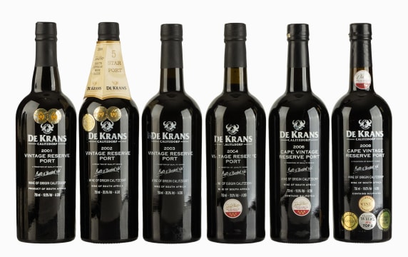 Cape Vintage Reserve Port 2001 - 2004, 2006, 2008 6 (1 x 6) 750ml by De ...