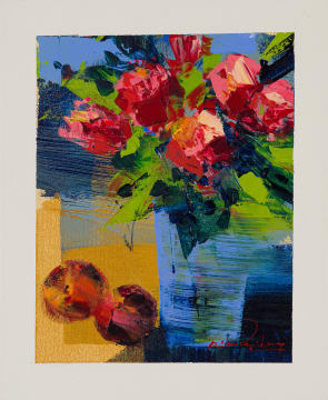 Still Life with Roses and Apples by Derric van Rensburg | Strauss & Co