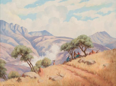 Mountain Landscape, N.E. Transvaal by Willem Hermanus Coetzer | Strauss ...