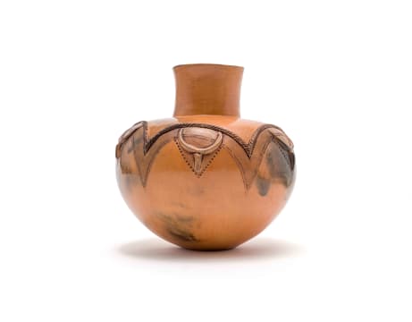 Uphiso with geometric bull motifs by Clive Sithole | Strauss & Co