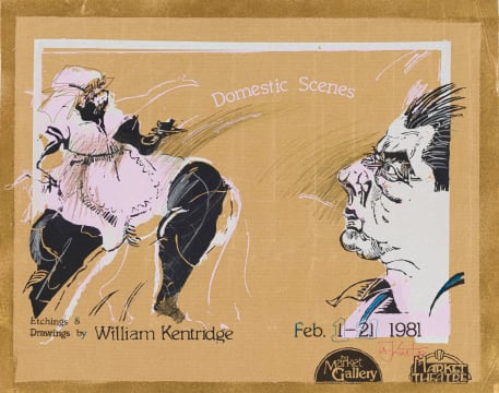 Domestic Scenes, Poster by William Kentridge | Strauss & Co