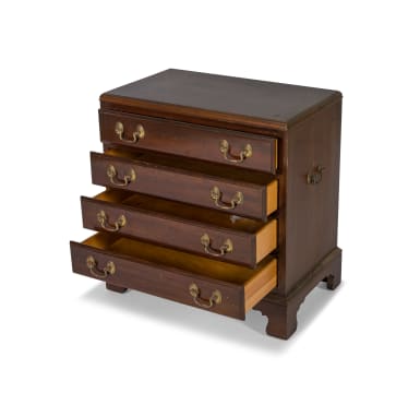 A mahogany apprentice chest of drawers, 19th century | Strauss & Co
