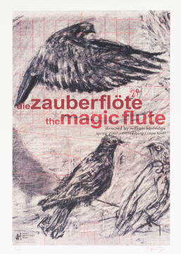 Magic Flute, poster by William Kentridge | Strauss & Co