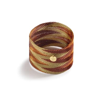 A Threads of Africa copper and brass woven bangle | Strauss & Co