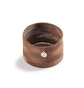 A Threads of Africa copper and silver woven bangle | Strauss & Co