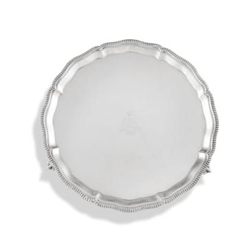 A George VI silver salver, Mappin & Webb, Sheffield, 1940 | Strauss & Co