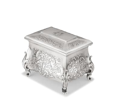 A Victorian silver trinket box, George Fox, London, 1863 | Strauss & Co