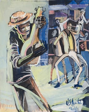 Musician and Dancers by Bill Ainslie | Strauss & Co