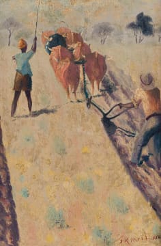 The Ploughing Season in Bechuanaland by John Koenakeefe Mohl | Strauss & Co