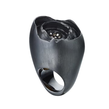 Silver Erta Ale ring, Emefa Cole a bespoke organic design inspired by ...