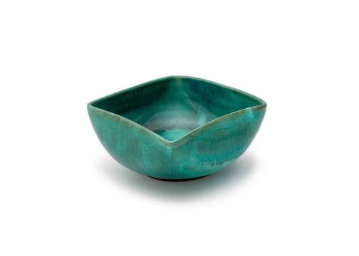 Square bowl by Linn Ware/Ceramic Studio | Strauss & Co