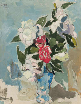 Wit en Rooi Japonikas (White and Red Japonicas) by Gregoire Boonzaier ...